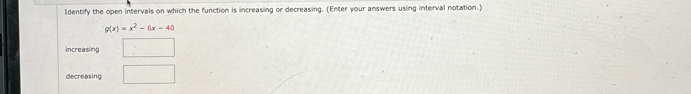 Solved Identify the open intervals on which the function is | Chegg.com