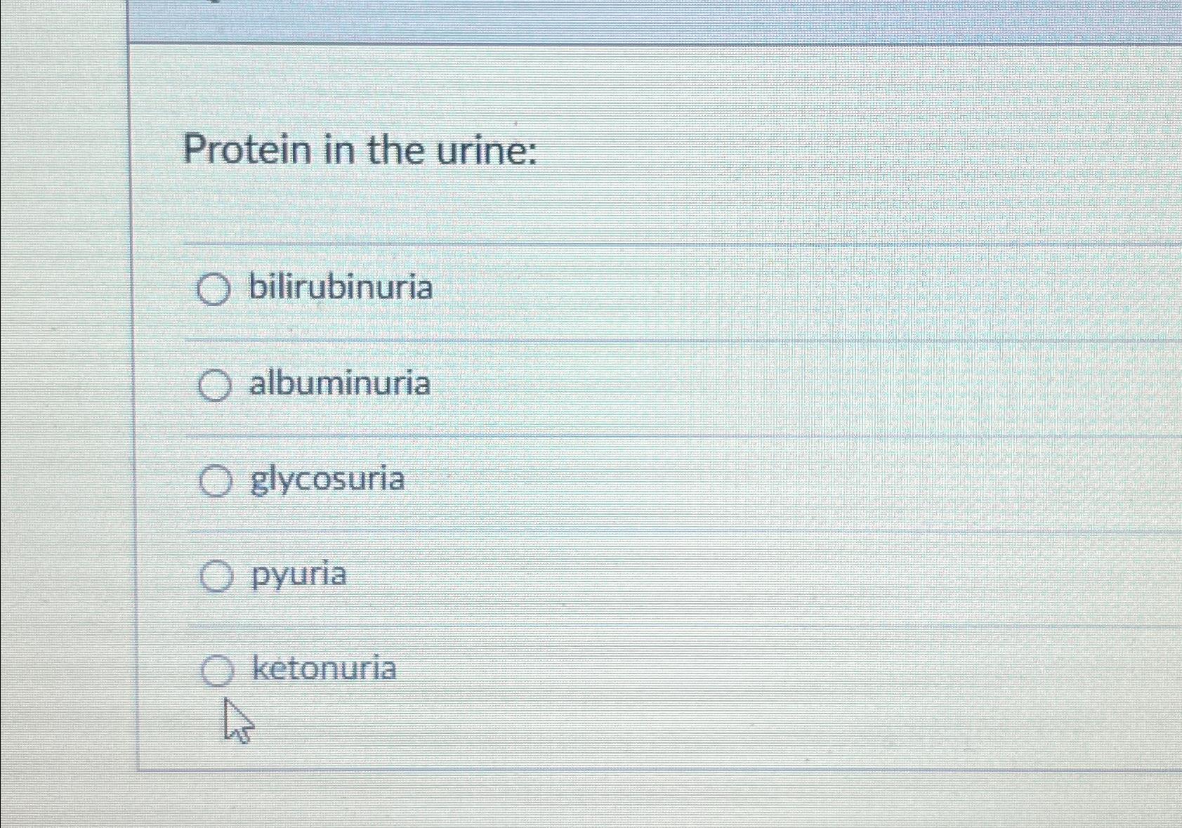 Solved Protein in the | Chegg.com