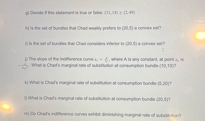 Solved Chad is an aspiring bodybuilder and consumes only | Chegg.com