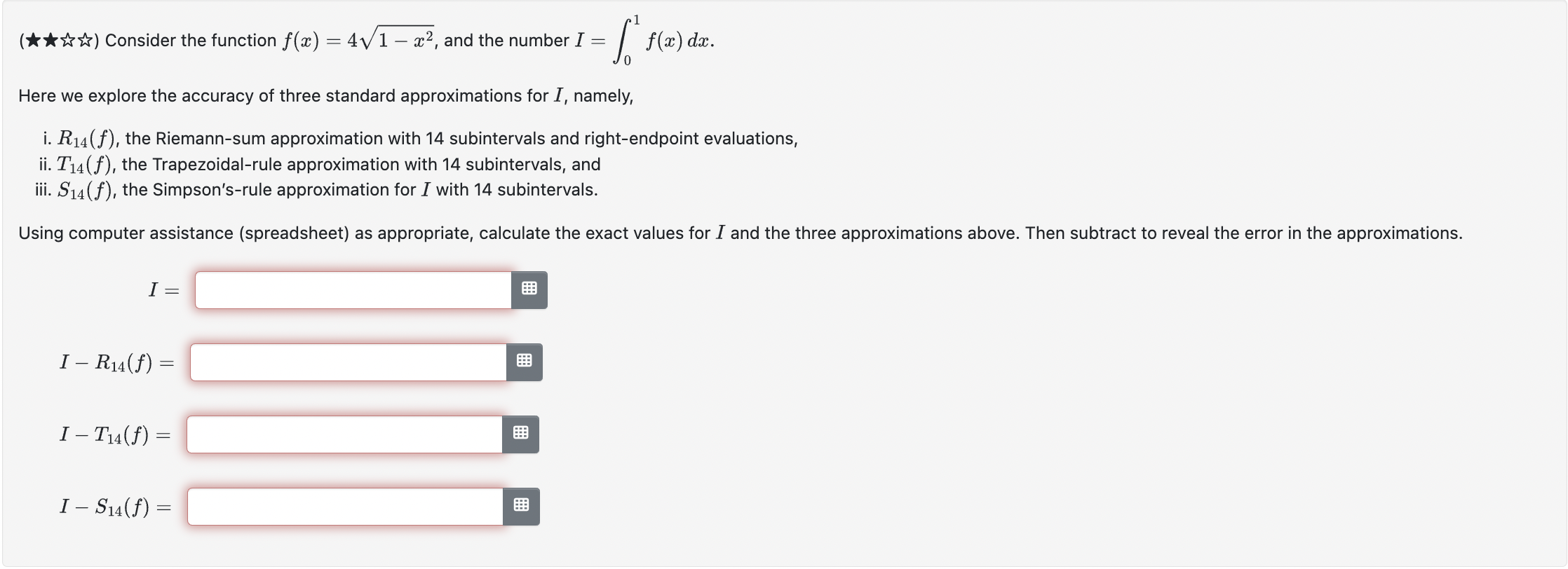Solved (*********ϖ) ﻿Consider the function f(x)=41-x22, ﻿and | Chegg.com