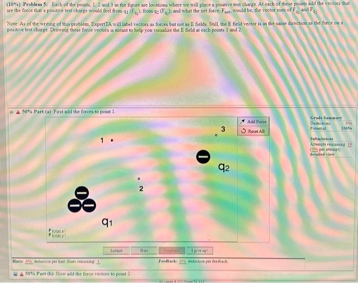 Solved (10\%) Problem 5: Each of the points, 1,2 and 3 in | Chegg.com Solved (10\%) Problem 5: Each of the points, 1,2 and 3 in | Chegg.com