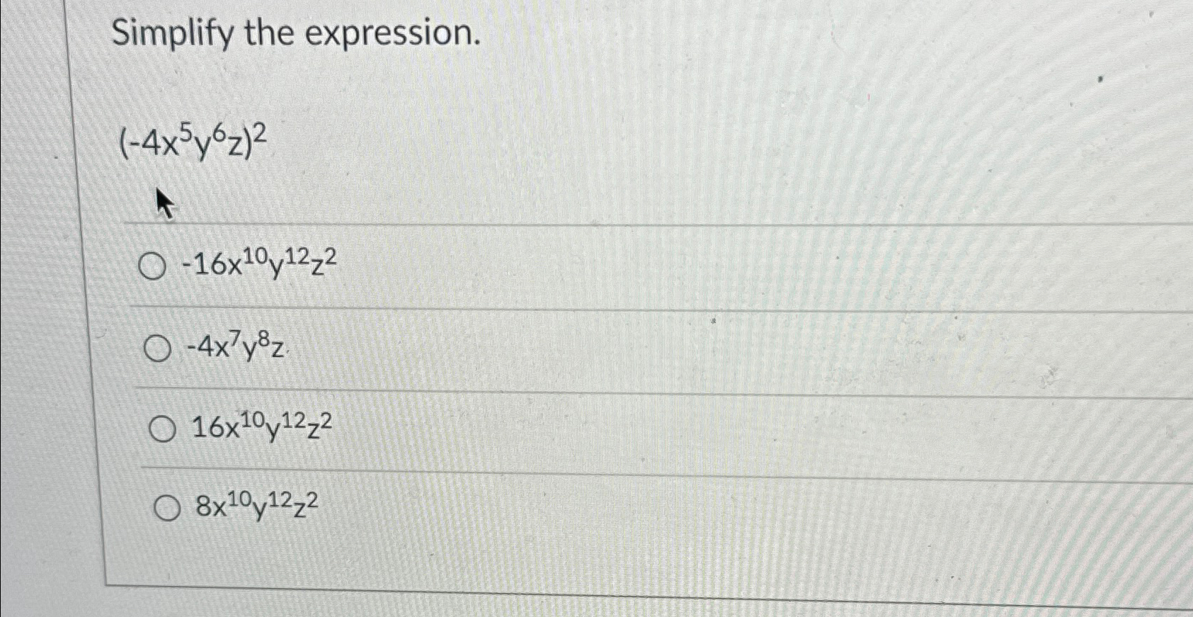 Solved Simplify the | Chegg.com