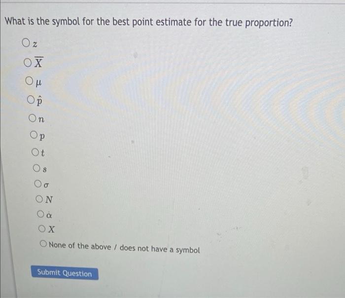 Solved What is the symbol for the residual? Os Og? Or Ор OR | Chegg.com