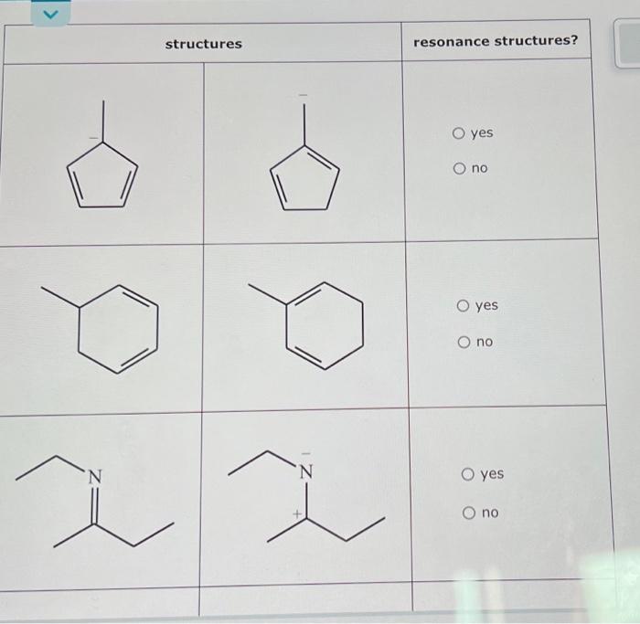 Solved structures resonance structures? STRUCTURE AND | Chegg.com