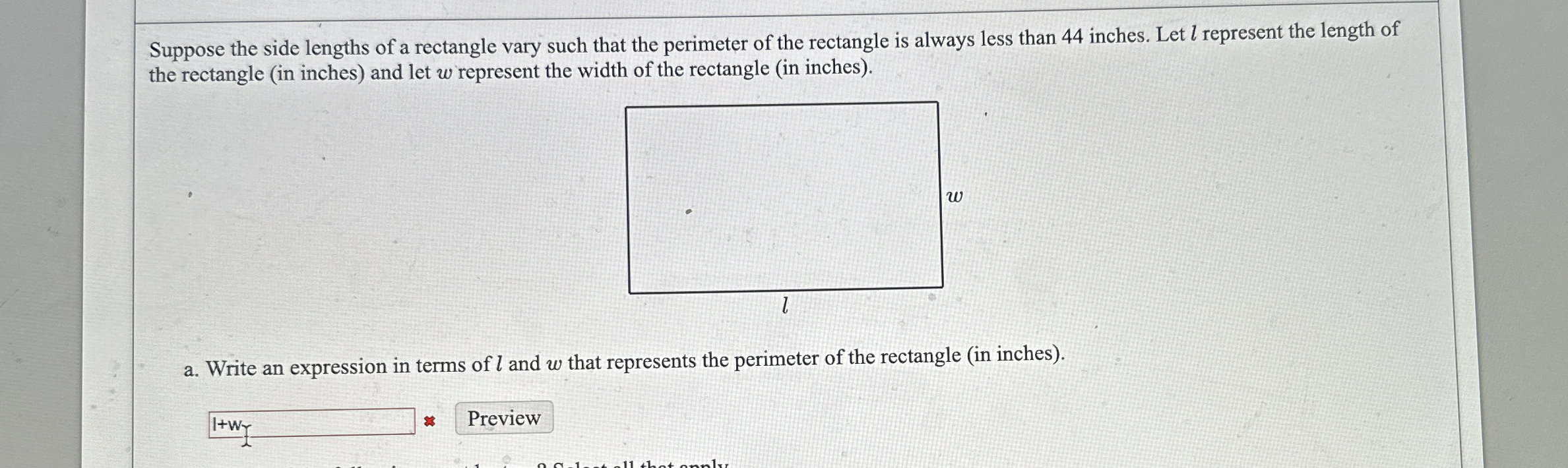 Solved Suppose the side lengths of a rectangle vary such | Chegg.com
