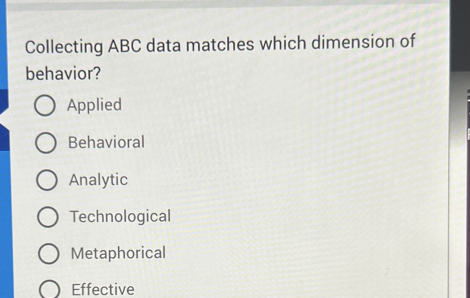 Solved Collecting ABC data matches which dimension of | Chegg.com