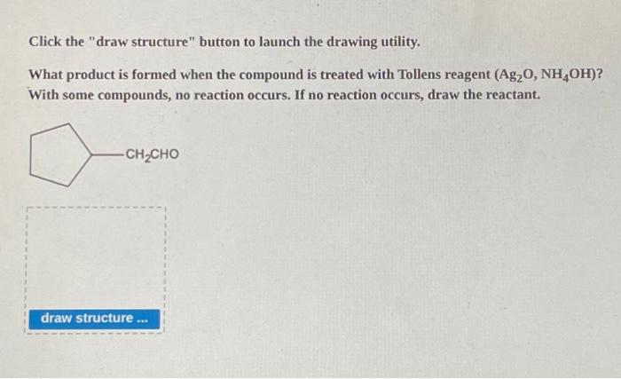 Solved Click the "draw structure" button to launch the | Chegg.com