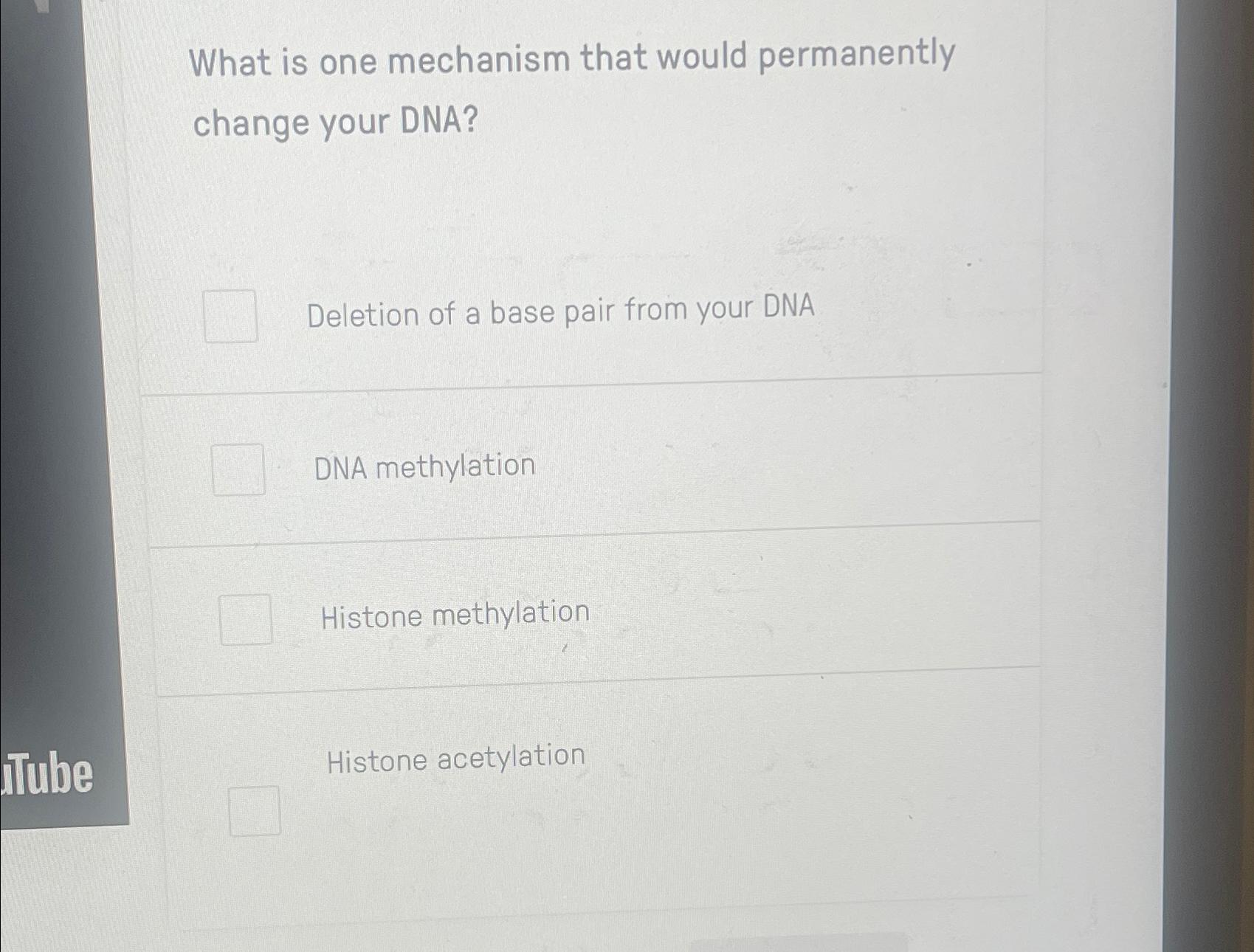Solved What is one mechanism that would permanently change | Chegg.com