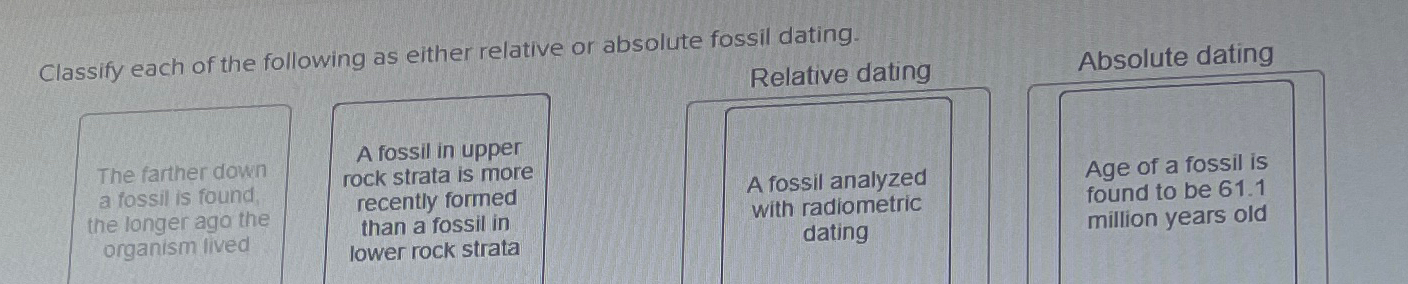 Solved Classify each of the following as either relative or | Chegg.com