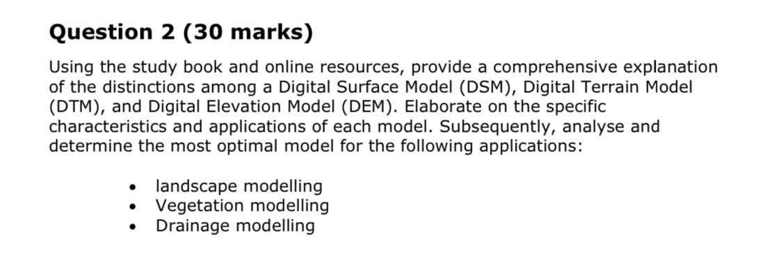 Solved Question 2 (30 ﻿marks)Using the study book and online | Chegg.com