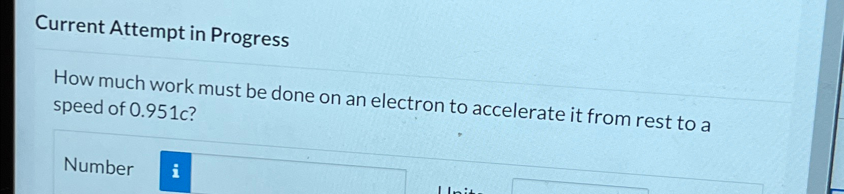 Solved Current Attempt in ProgressHow much work must be done | Chegg.com