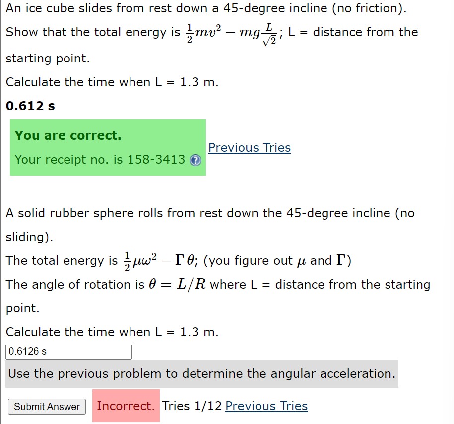 Solved use the answer from the ice cube question in the | Chegg.com