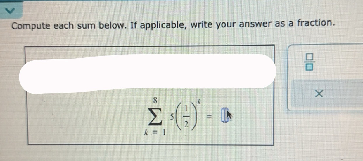 Solved Compute each sum below. If applicable, write your | Chegg.com