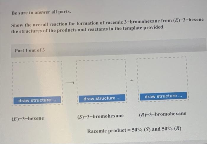 Solved Be sure to answer all parts. Show the overall | Chegg.com