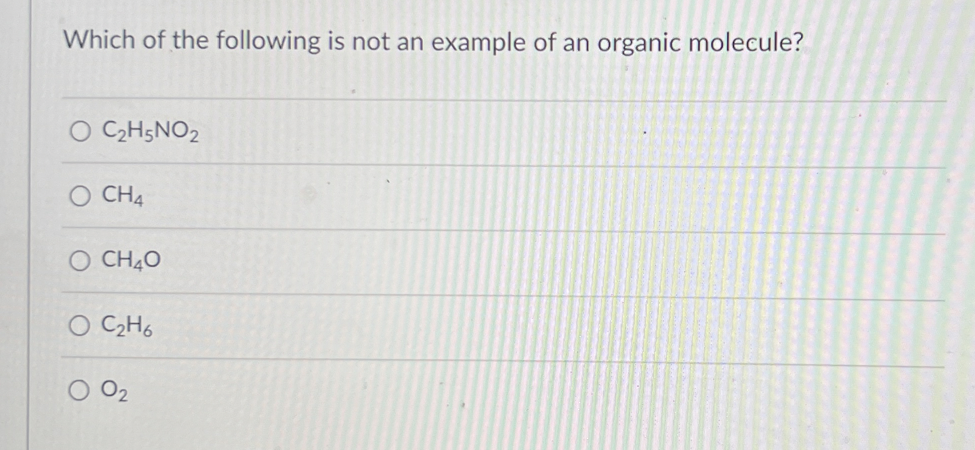 Solved Which of the following is not an example of an | Chegg.com