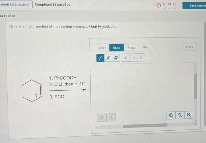 Solved ubmit All Questions Completed 15 out of 20 00 01 06 | Chegg.com