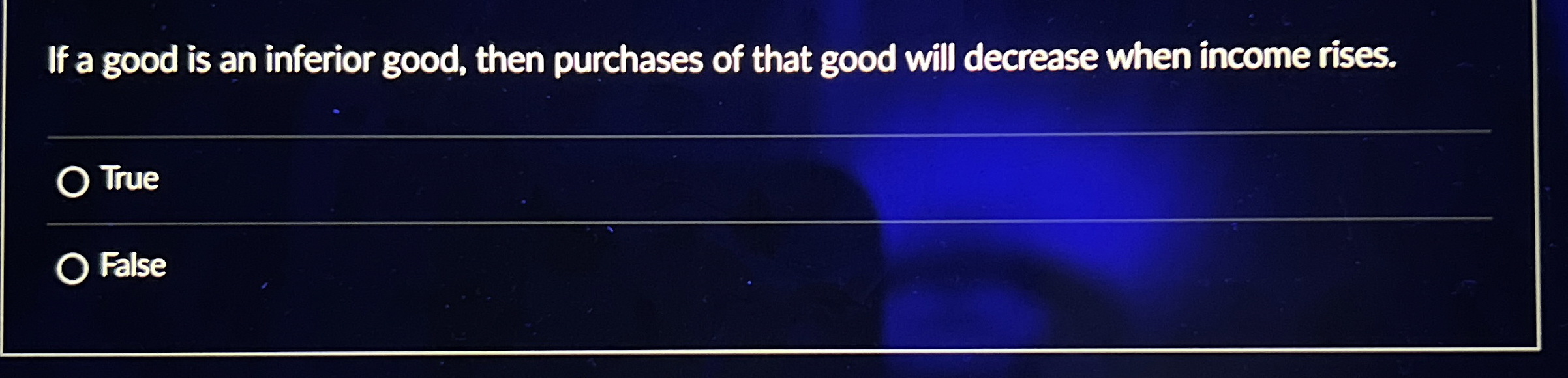 Solved If a good is an inferior good, then purchases of that | Chegg.com