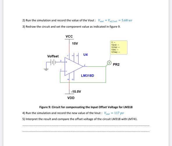LM318 Pinout I.M 741 Pinout Offset Null 10 Mot | Chegg.com