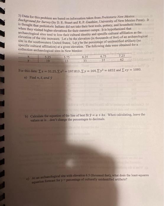 Solved 3) Data for this problem are based on information | Chegg.com