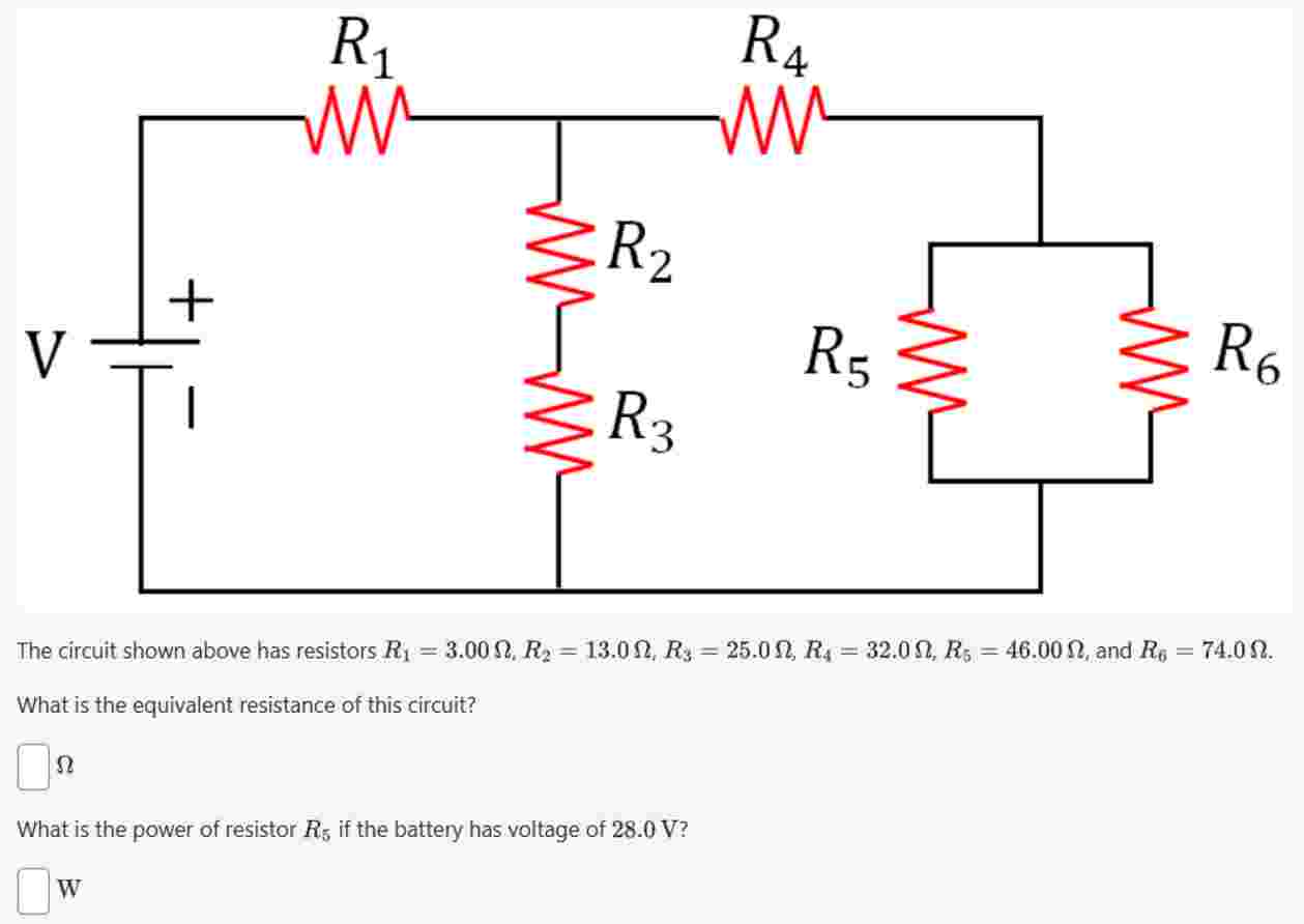 Solved The circuit shown above has resistors | Chegg.com