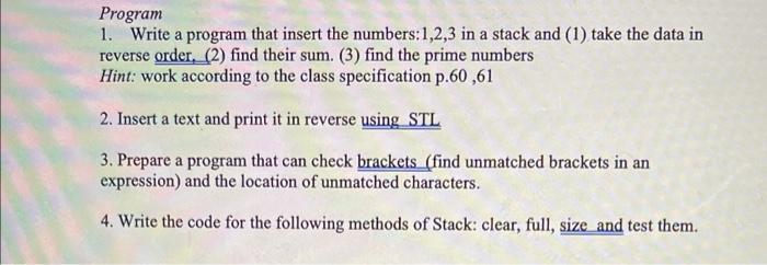 Solved Program 1. Write a program that insert the numbers: | Chegg.com