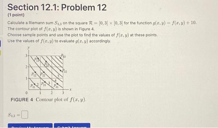 Solved Calculate a Riemann sum S3,3 on the square | Chegg.com