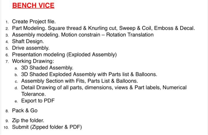 1. Create Project file. 2. Part Modeling. Square | Chegg.com