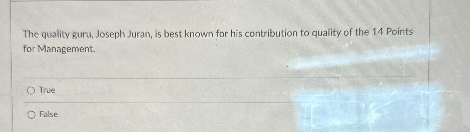 Solved The quality guru, Joseph Juran, is best known for his | Chegg.com