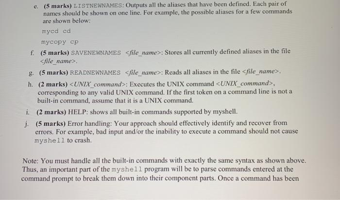 Solved prt 1 implementing myshell and capturing result your | Chegg.com