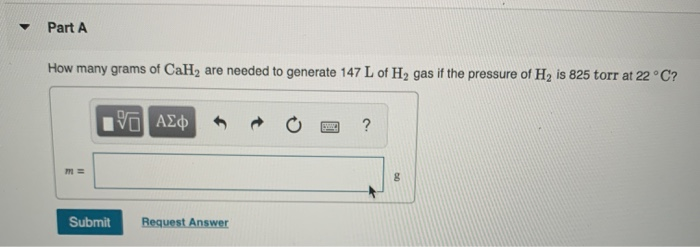 Solved Calcium hydride, CaH2, reacts with water to form | Chegg.com