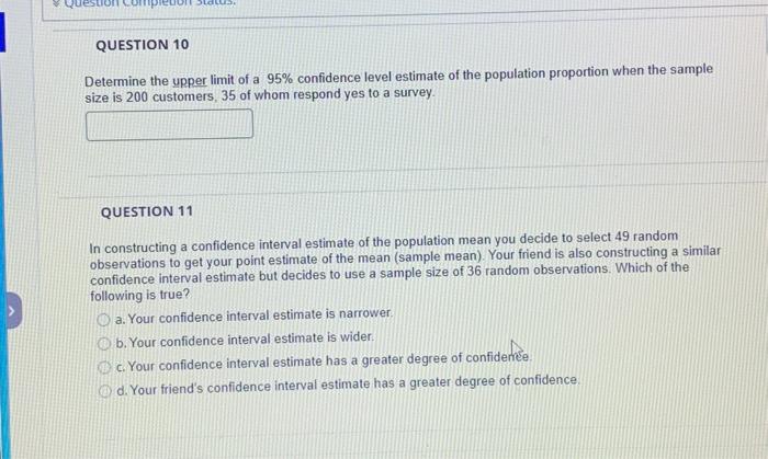 Solved Determine the upper limit of a 95% confidence level | Chegg.com