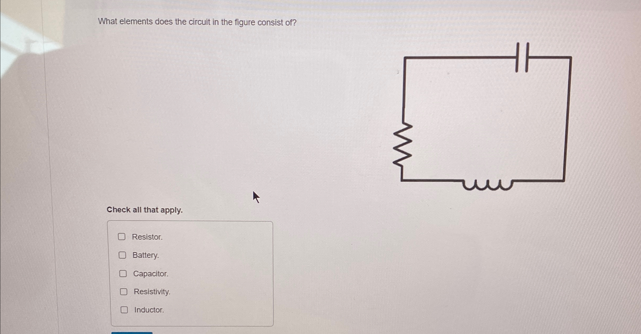 Solved What elements does the circuit in the figure consist | Chegg.com
