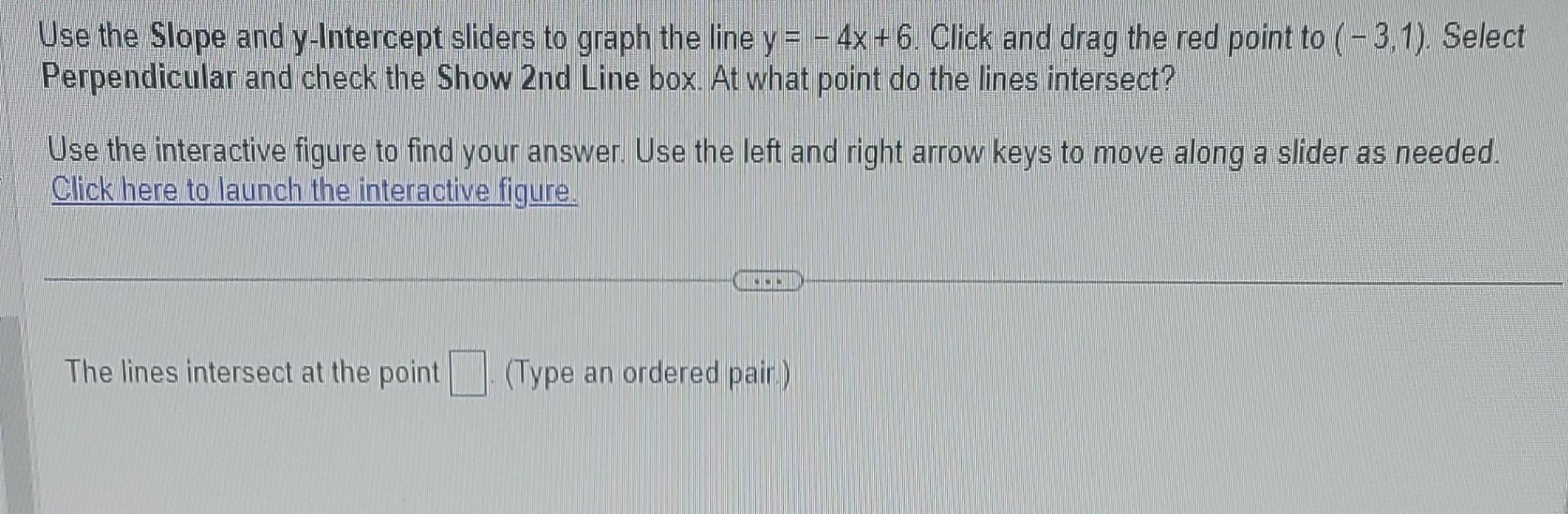 Solved Use the Slope and y-Intercept sliders to graph the | Chegg.com