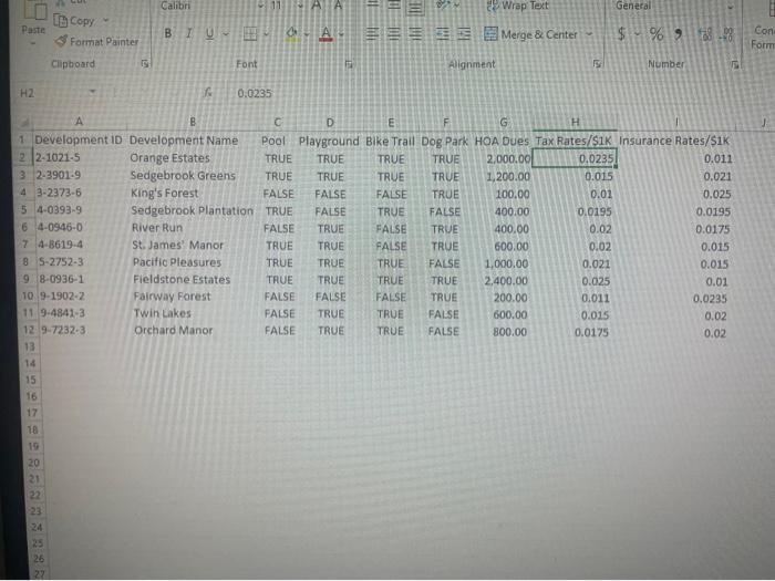 Solved m. Enter "Monthly Taxes" in cell S1. Enter a formula | Chegg.com