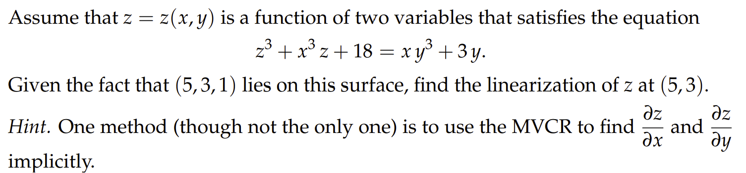 Solved Assume that z=z(x,y) ﻿is a function of two variables | Chegg.com