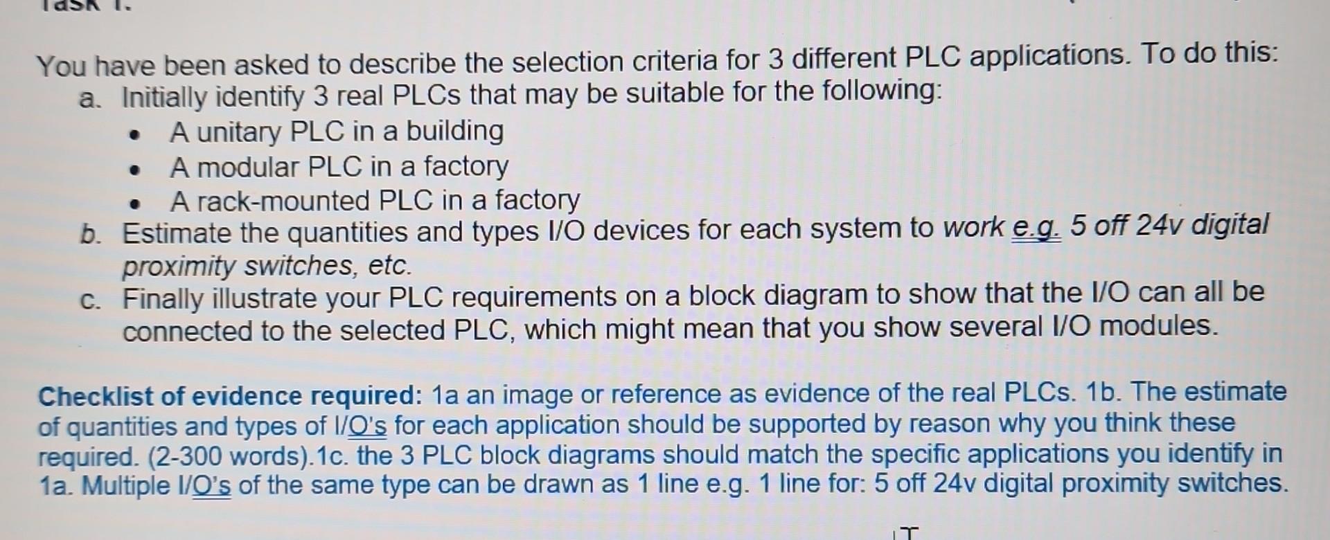 Solved You have been asked to describe the selection | Chegg.com