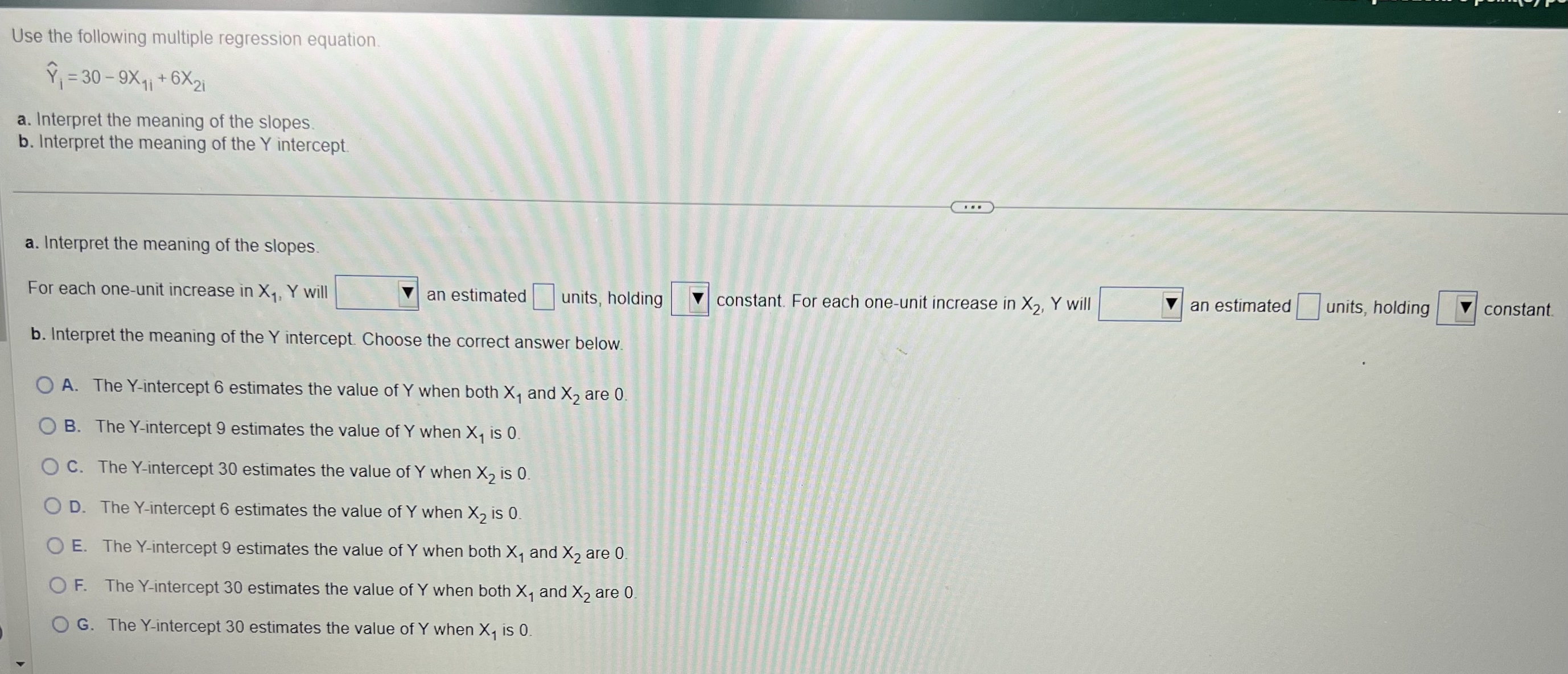 Solved Use the following multiple regression | Chegg.com