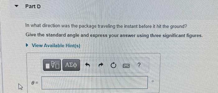 Solved After a package is dropped from the plane, how long | Chegg.com