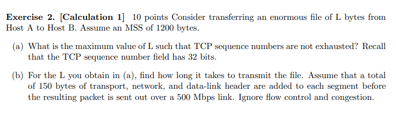 Solved Exercise 2. [Calculation 1] 10 ﻿points Consider | Chegg.com