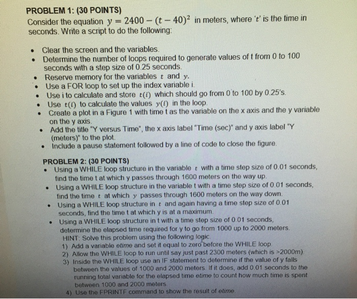 Solved Problem 2 30 Points Using A While Loop Structure 6080