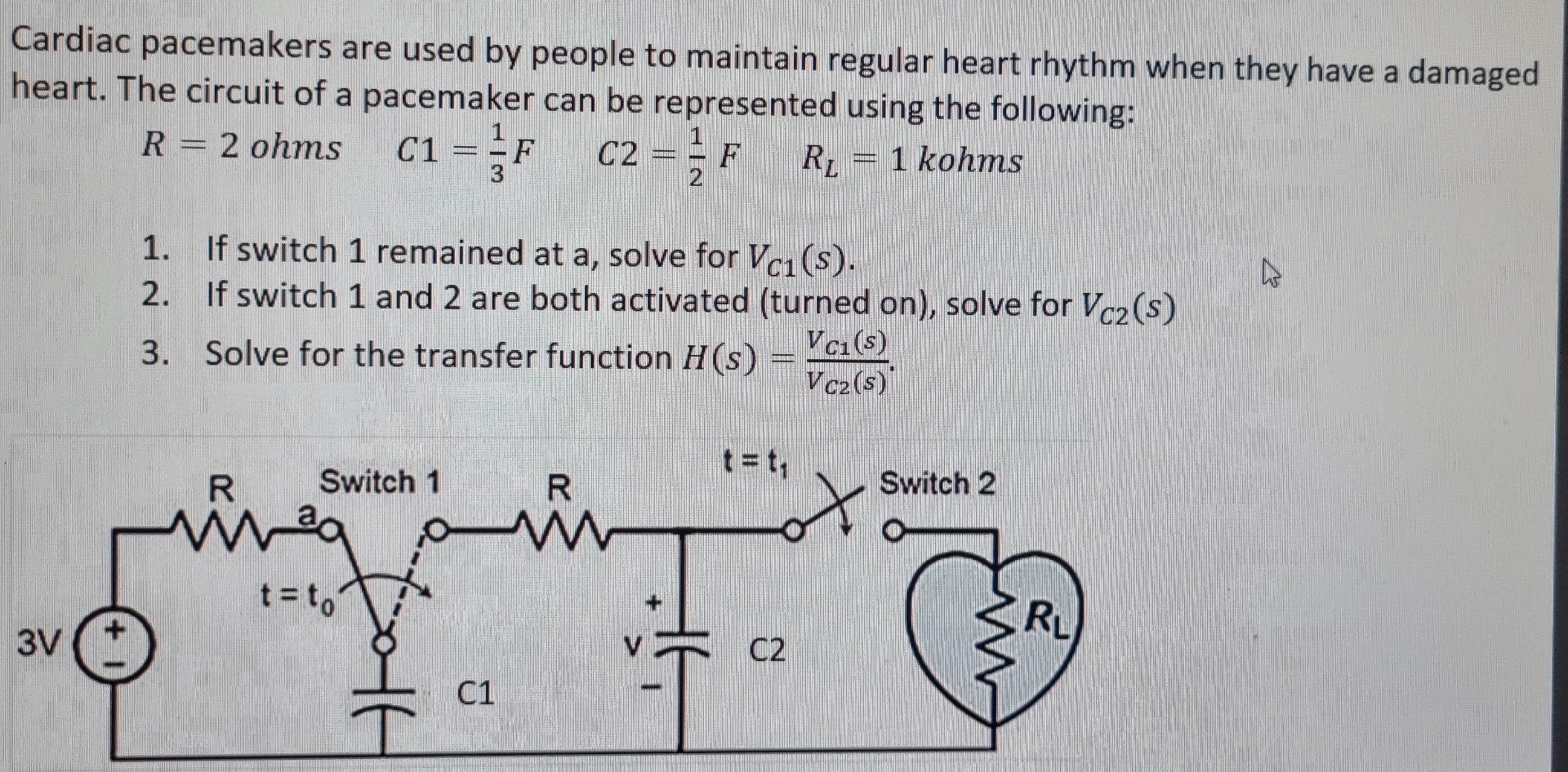 Solved Cardiac pacemakers are used by people to maintain | Chegg.com