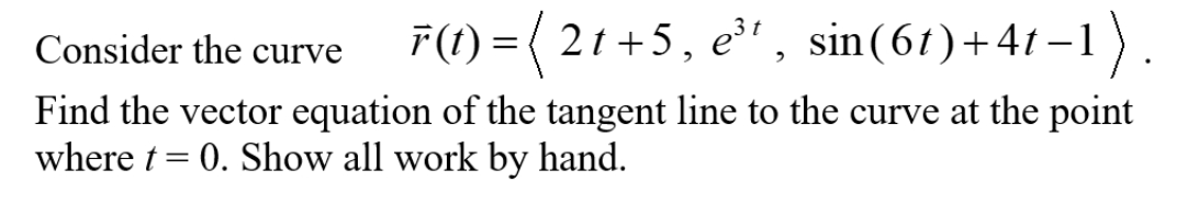 Solved Consider the curve | Chegg.com