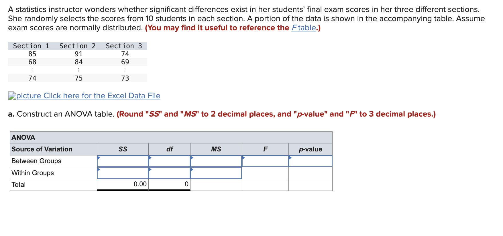 Solved A statistics instructor wonders whether significant | Chegg.com Solved A statistics instructor wonders whether significant | Chegg.com
