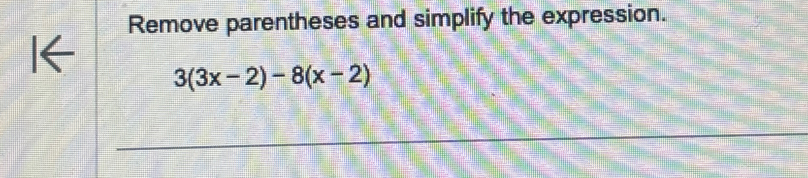 Solved Remove parentheses and simplify the | Chegg.com