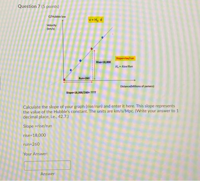 Solved Question 6 (2 points) Galaxy 4--Recession Velocity. | Chegg.com