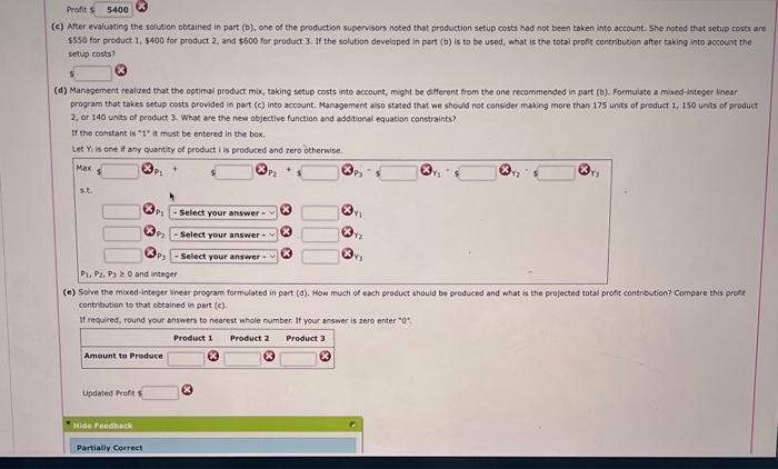 Solved Hint(s) Check My Work 52. for troduct Z4 and $30 for | Chegg.com