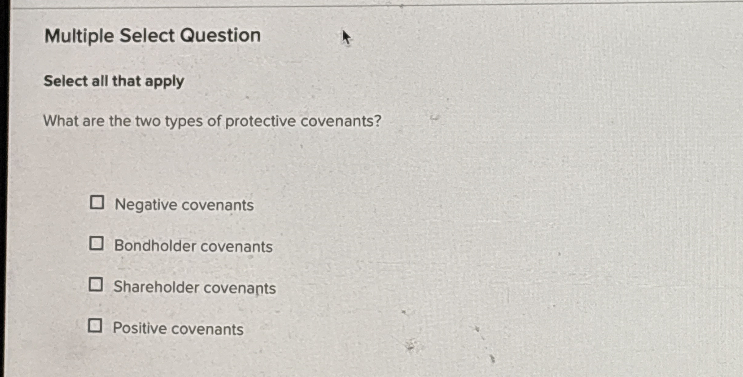 Solved Multiple Select QuestionSelect all that applyWhat are | Chegg.com