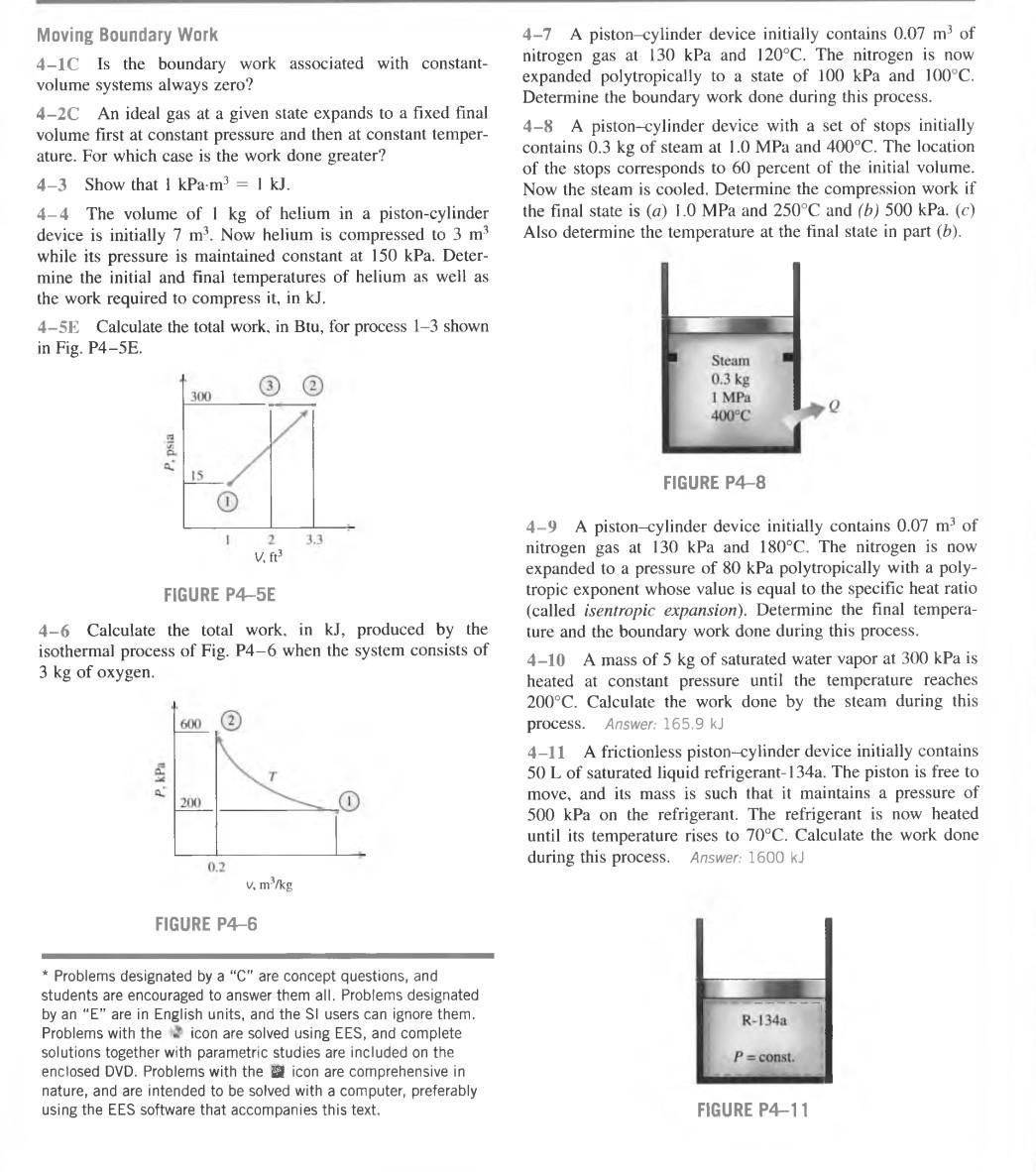 Solved Moving Boundary Work 4-1C Is the boundary work | Chegg.com