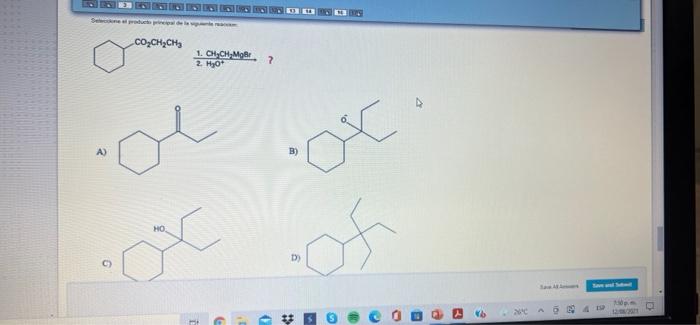 Solved CO2CH2CH3 1. CH CH Mofile 2. Ho ? A) *Of B) HO . of | Chegg.com