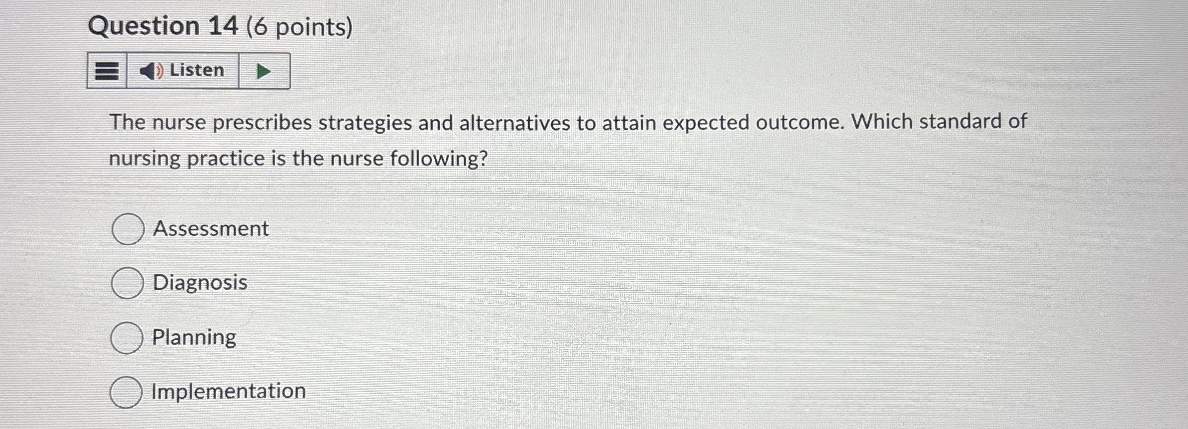 Question 14 (6 ﻿points)ListenThe nurse prescribes | Chegg.com